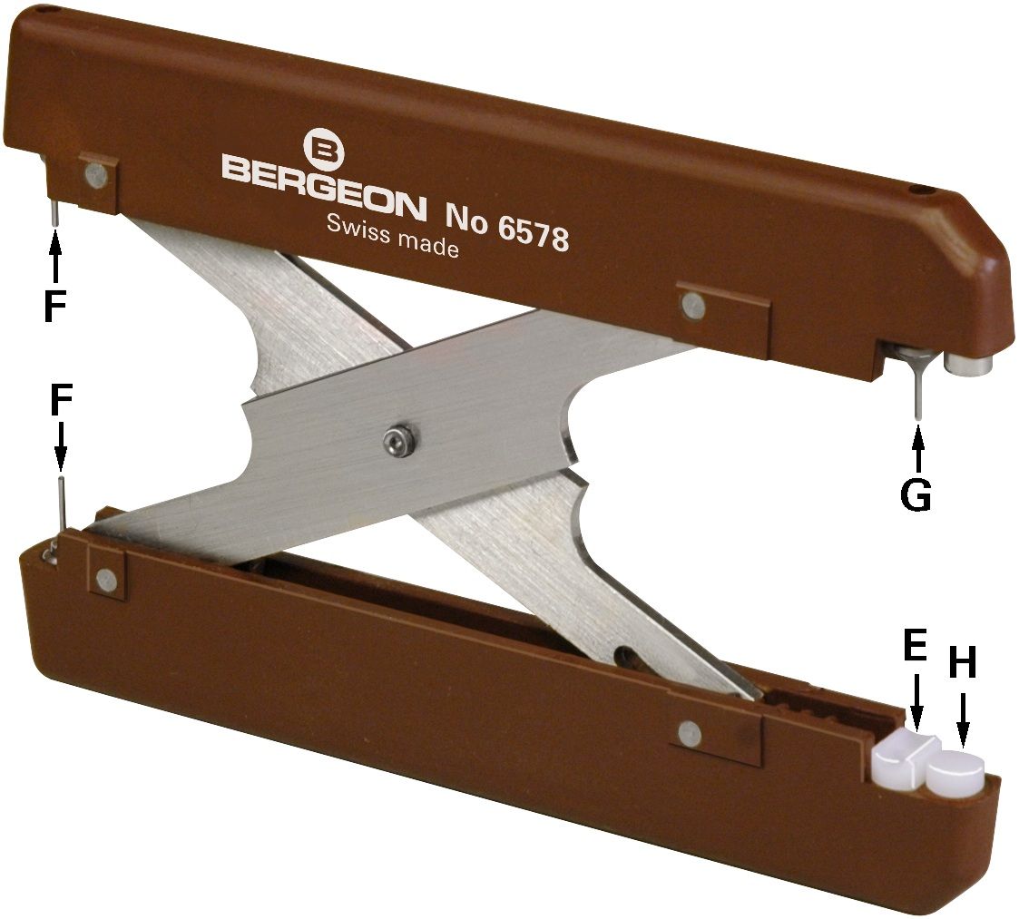 Watch Bracelet Concave Hollow Anvil Bergeon 6578-E For HP6578 - HP351