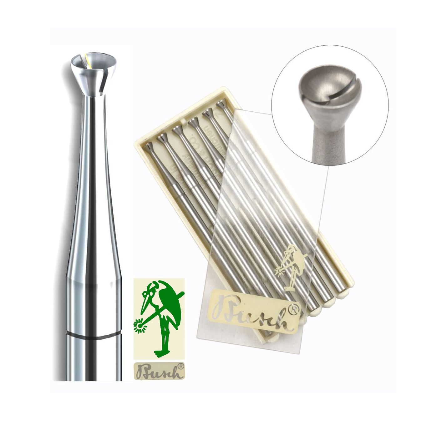 Busch Carbon Steel Burrs