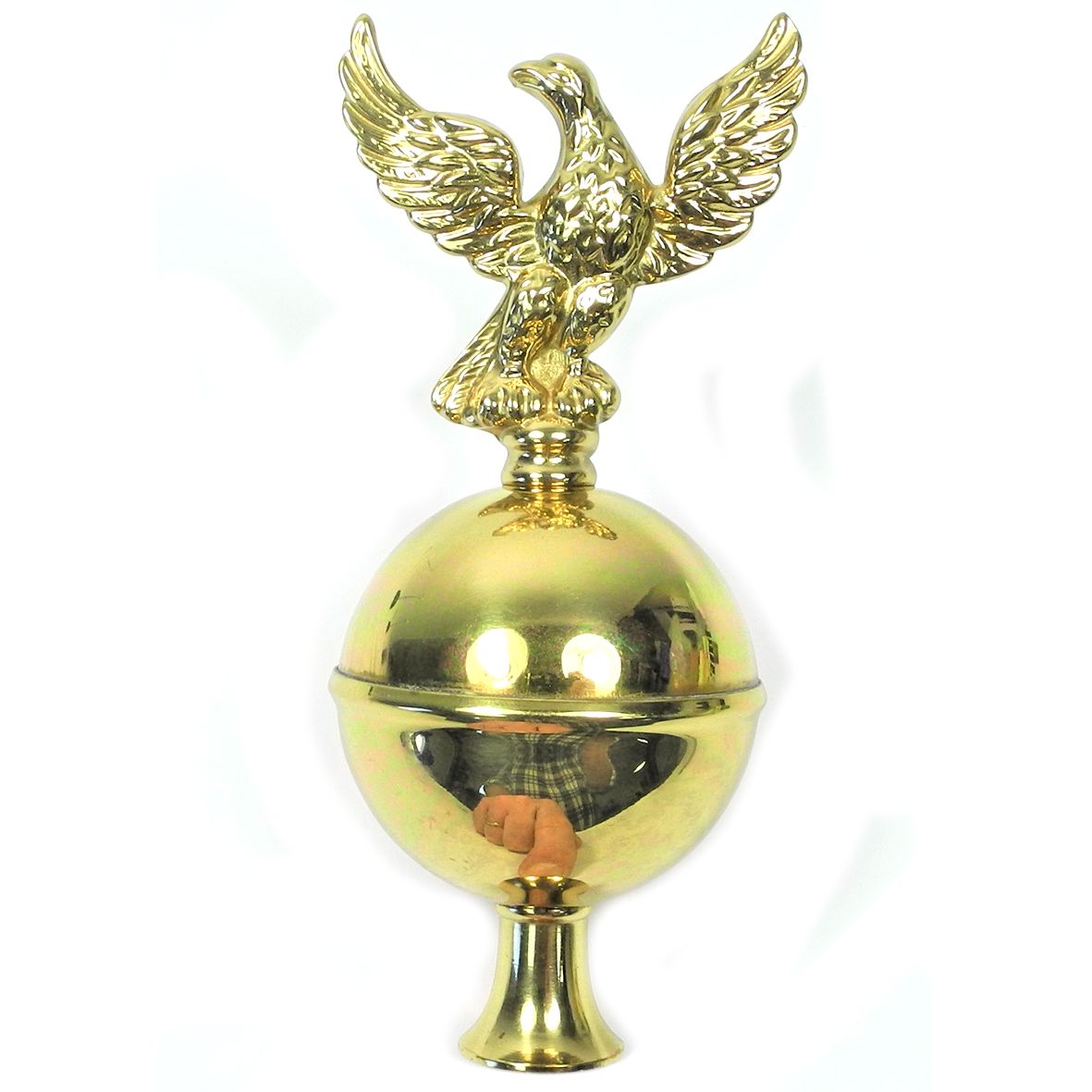 Long Case Clock Brass Ball & Eagle Finial Longcase Grandfather 75mm - CE25
