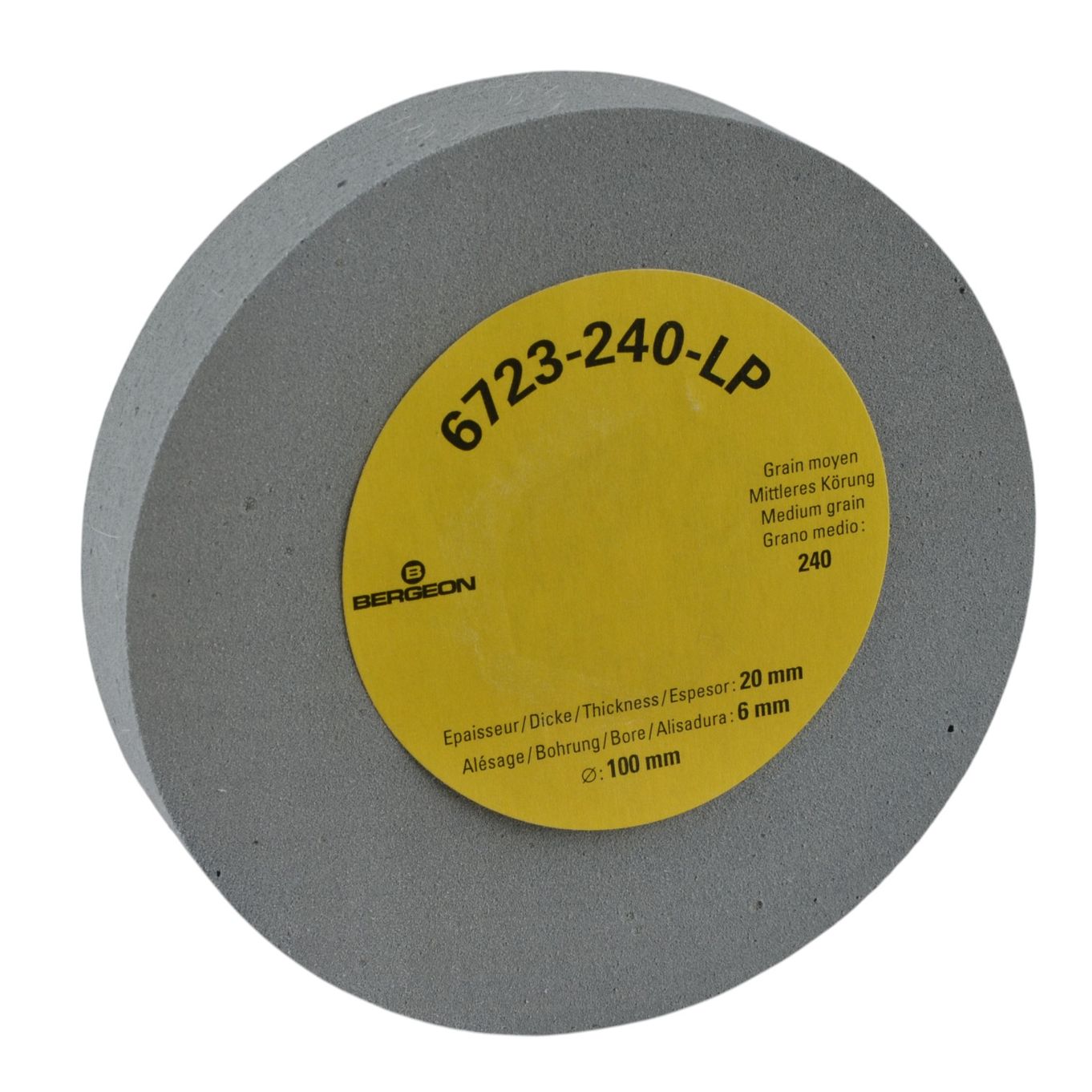 SILICON CARBORUNDUM WHEEL (Medium) Ø100mm x 20mm Bergeon 6723-240LP ...