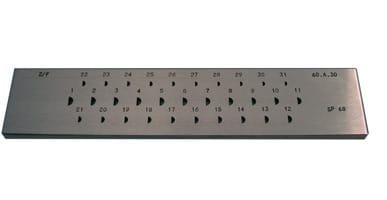 Drawplate Half Round 31 Hole 6mm to 3mm - TD422