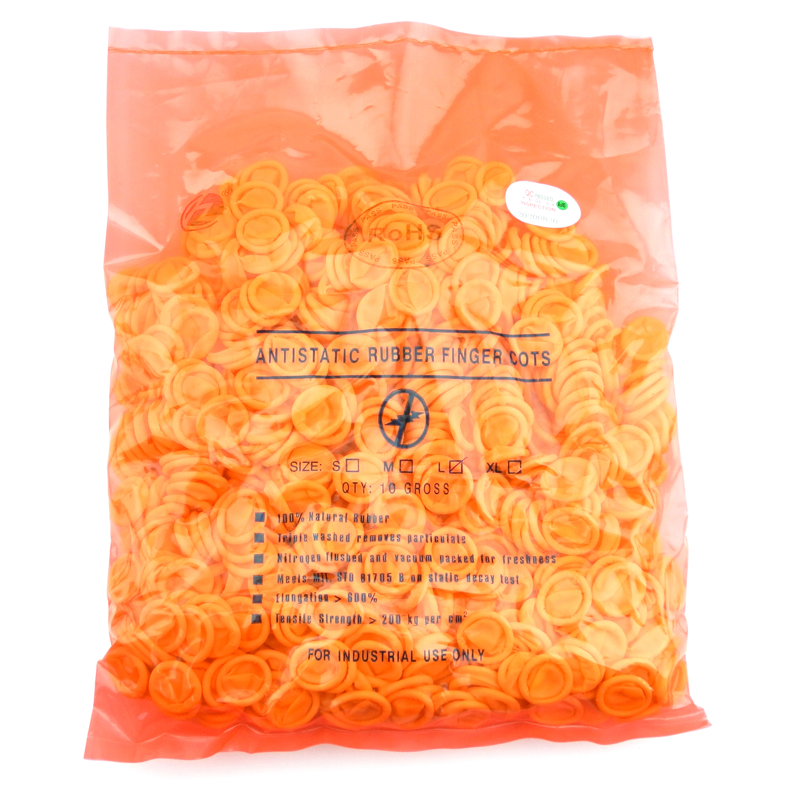 Rubber Finger Protection Thimble Cots Medium (Pack Of 1440) - HP619-M